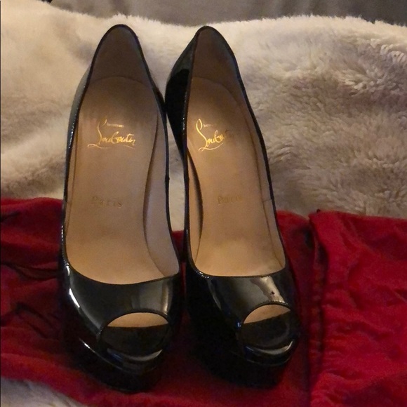 Christian Louboutin | Shoes | Christian Louboutinlady Peep Patent Leather | Poshmark